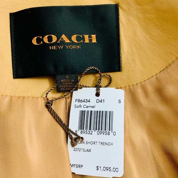 Coach | Jackets & Coats | Coach Dylan Soft Leather Trench Coat | Poshmark